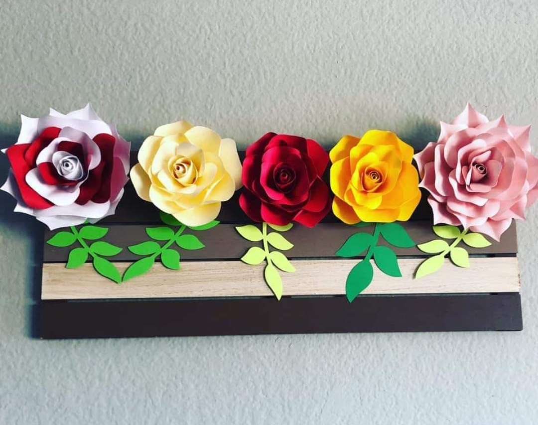 Flores de papel cartolina