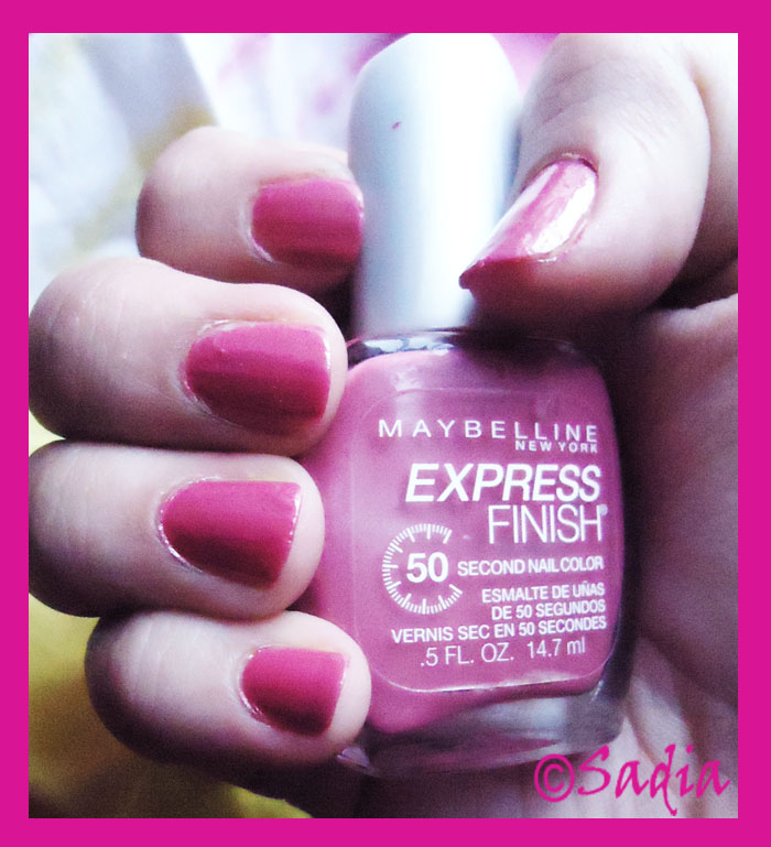 BEAUTY BLOG: Maybelline Express Finish Pink Nail Color - Review