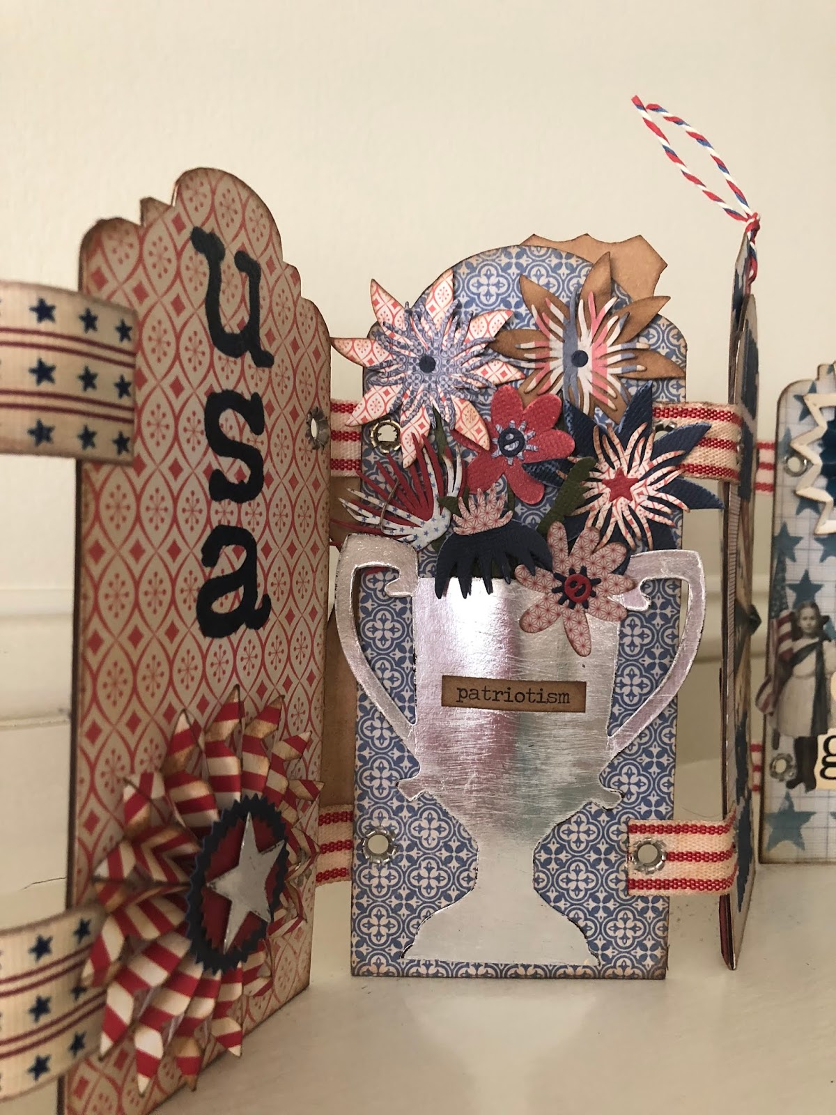 Mini Album Makers Challenge: Americana Accordion Tag Book Tutorial by ...