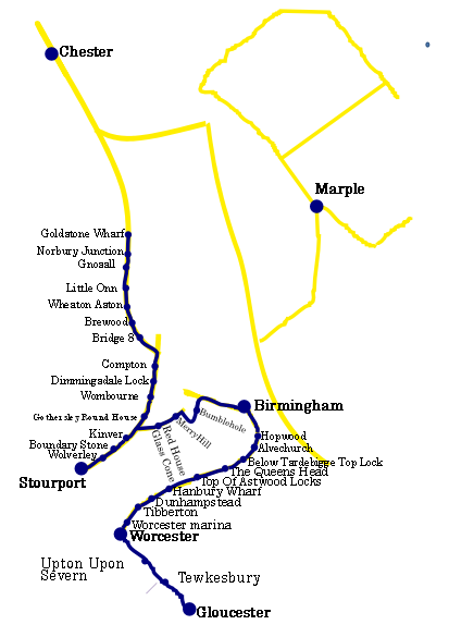 Sheila & Kev's Canal Journey's on nb. Gordanneus: Norbury Junction to ...