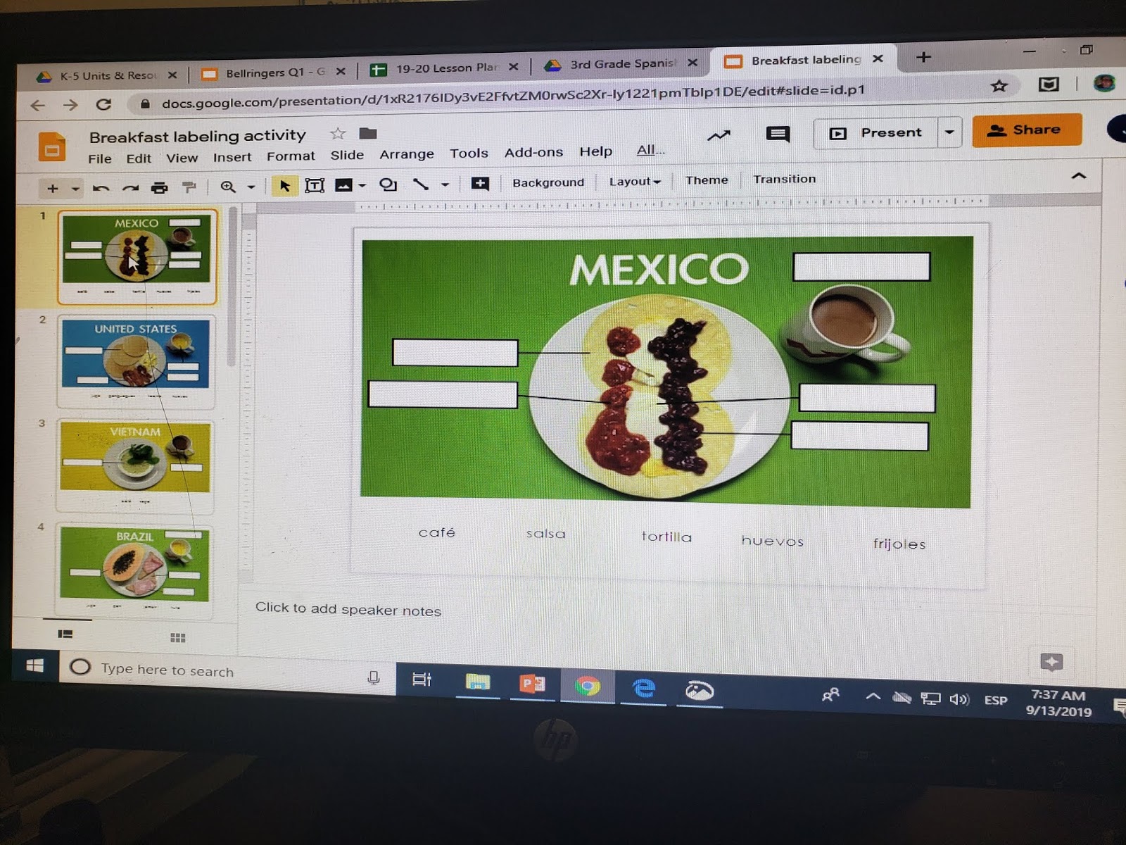 Señora Speedy: Labeling Activities in Google Classroom