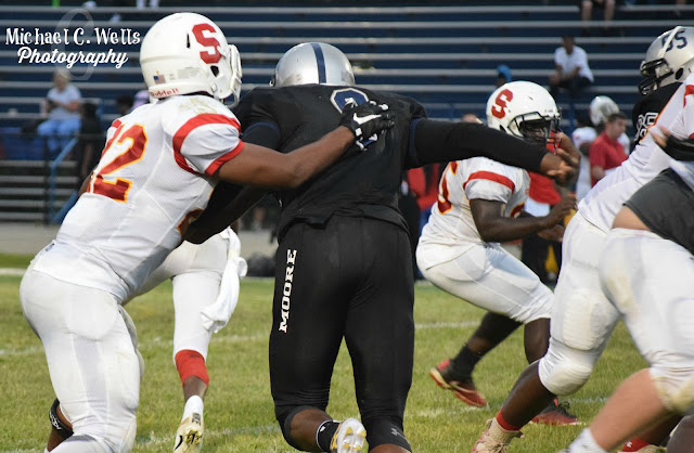 Moore Football Dominates Seneca