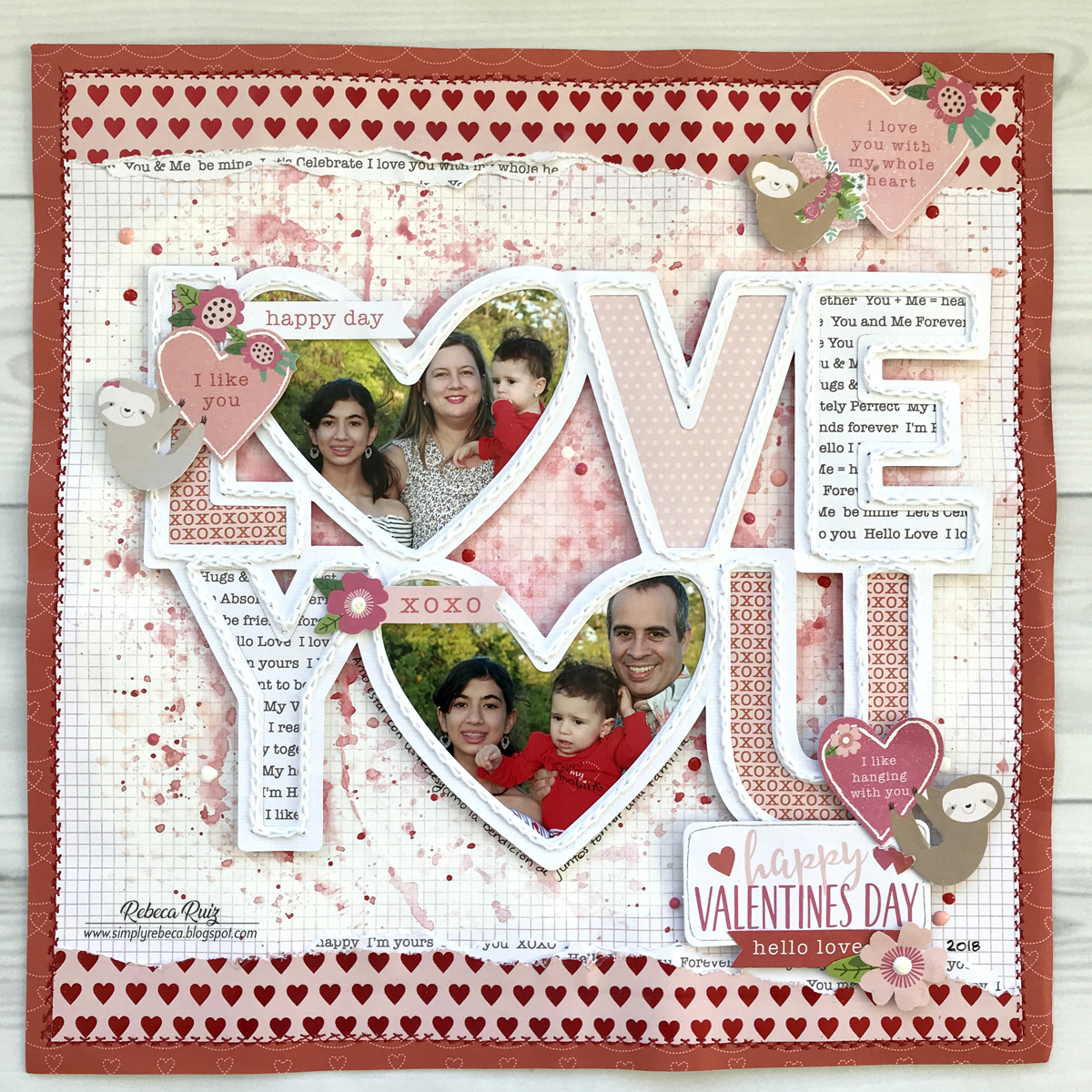 Love You Layout - Simply Rebeca