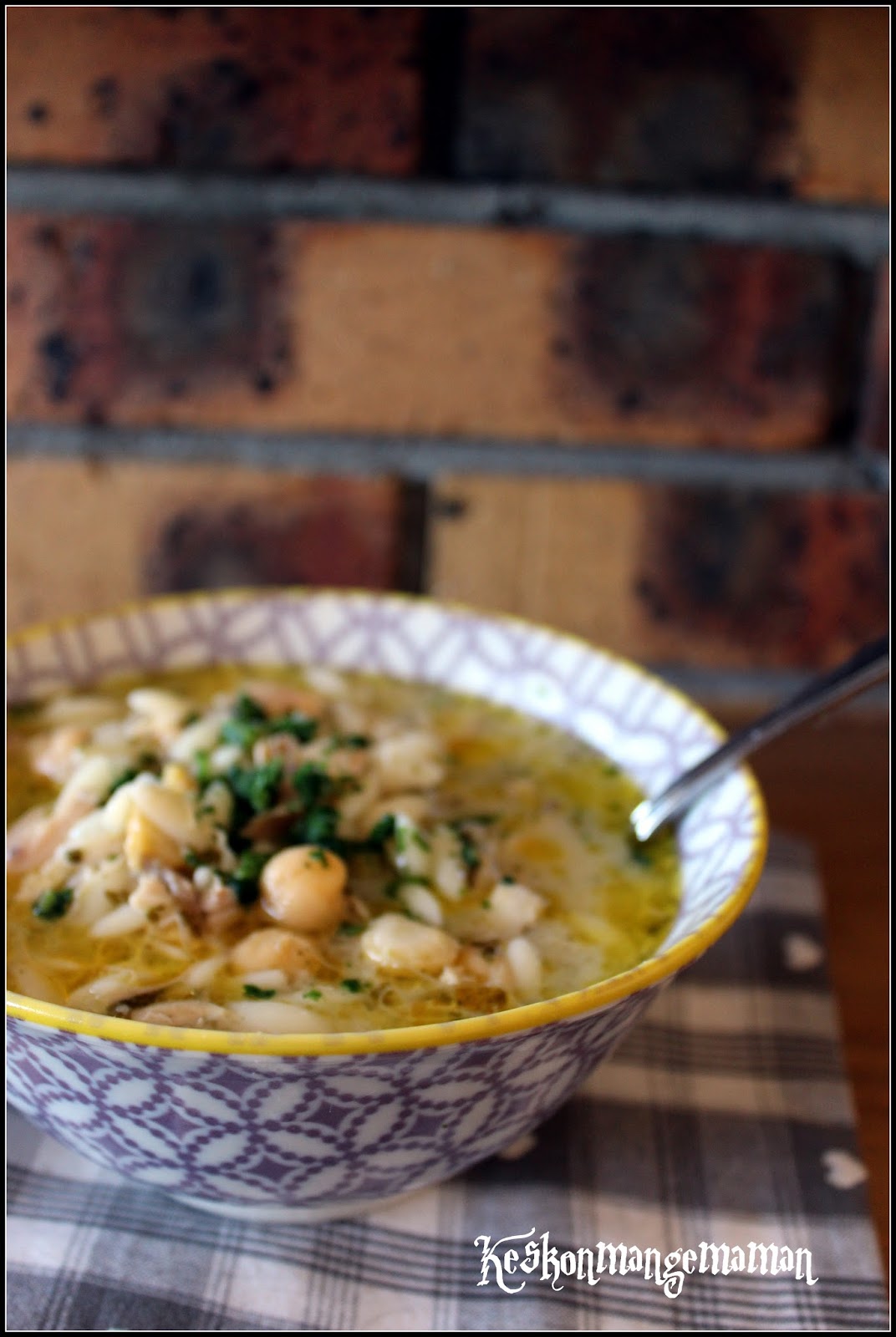 Keskonmangemaman?: Chorba beida de Samar , soupe algéroise blanche