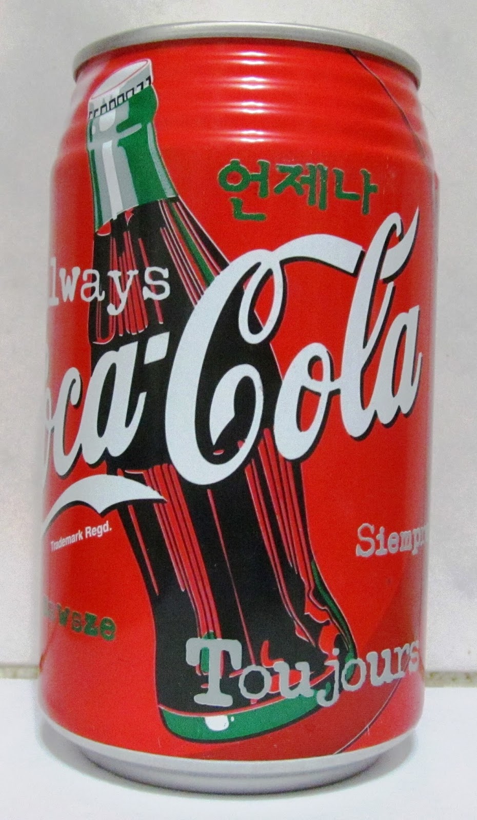 LATAS Y BOTELLAS COLECCIÓN: LATA COCA COLA 330 ML ORIGEN COREA DEL SUR 1998