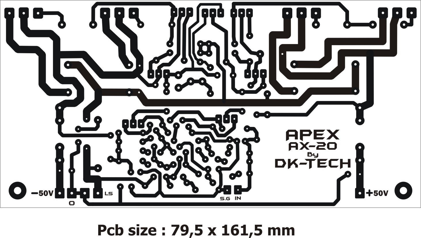 DK Tech PCB Audio Power AMPLIFIER: POWER AMPLIFIER