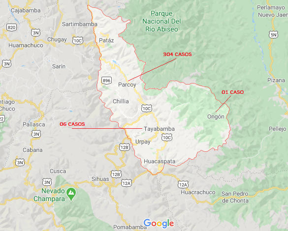 Coronavirus Covid-19 en Pataz: casos, mapas, distritos y anexos (21 ...