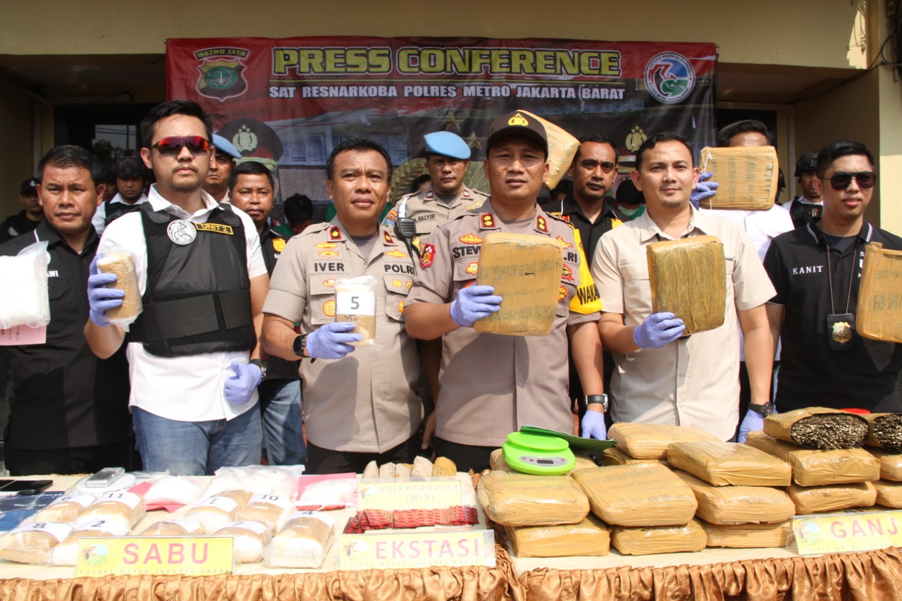 Satuan Narkoba Polres Metro Jakarta Barat Berhasil Ungkap Peredaran
