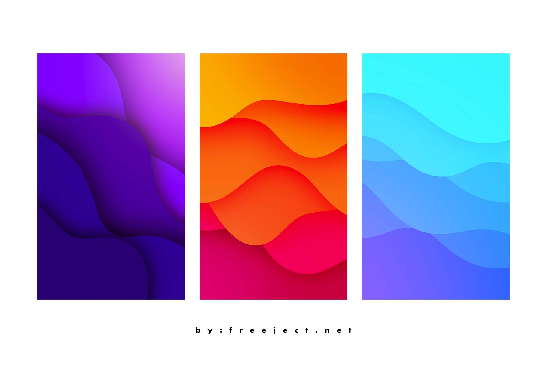 Free Download 3 Pop Up Flat Design Background - JPG File