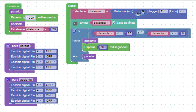 Prácticas de Arduinoblocks: diciembre 2019