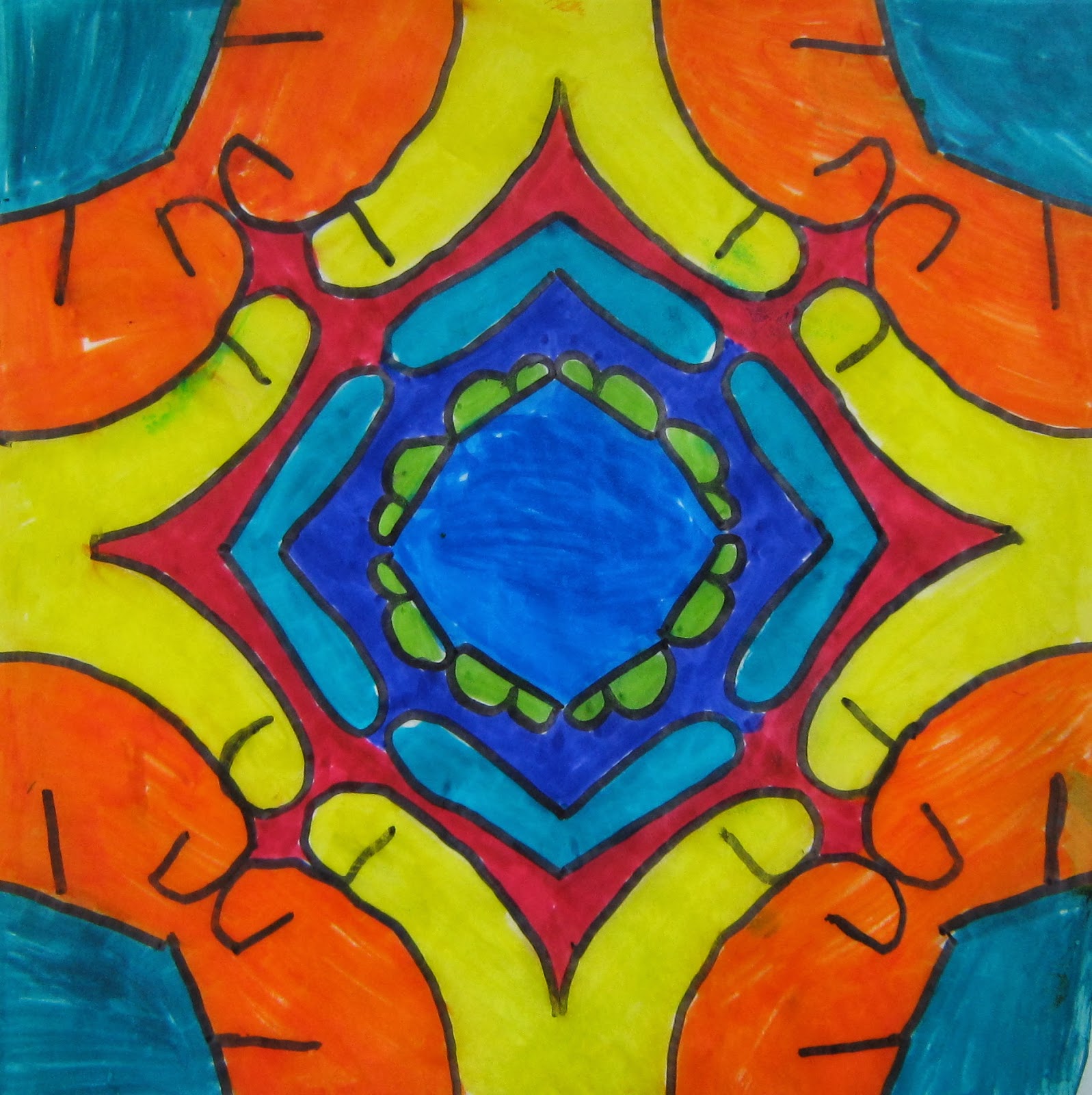 Art in the Middle...school: Radial Design, take 2