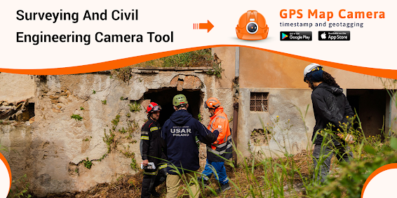 Top Survey GPS map camera: Timestamp & Geotagging: Surveying And Civil Engineering Camera Tool