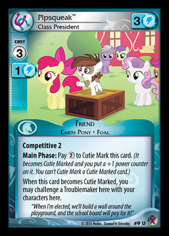 MLP Pipsqueak, Class President CCG Cards | MLP Merch