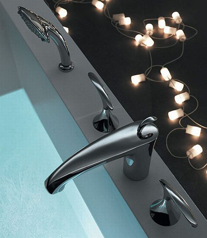 Modern Stylish Faucets Bathroom Furniture Design by Antonio Bullo