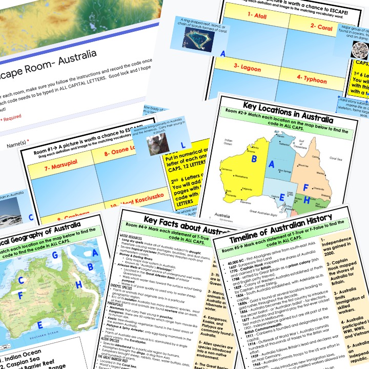 World Geography Escape Rooms for Distance Learning - Learned Lessons ...