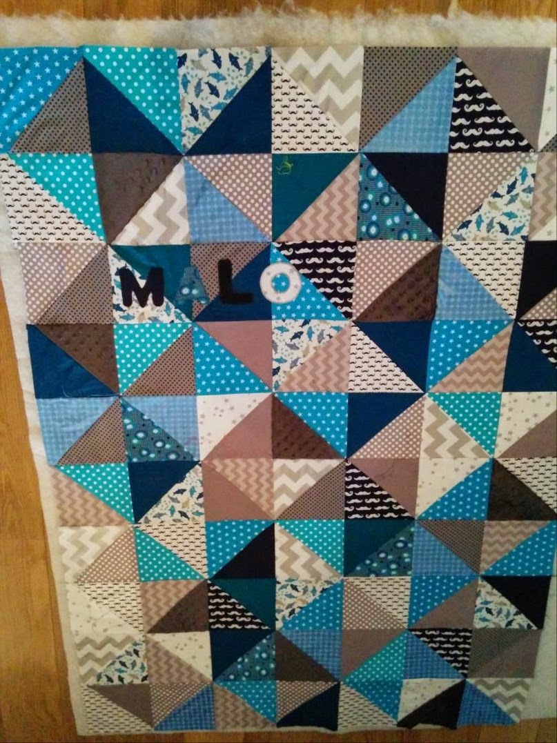 Laisse Luciefer: Tuto Plaid Patchwork (Triangles)