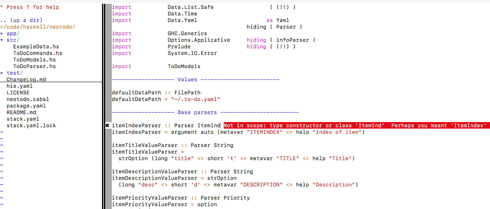 Languages And Logic Haskell Ide 2020