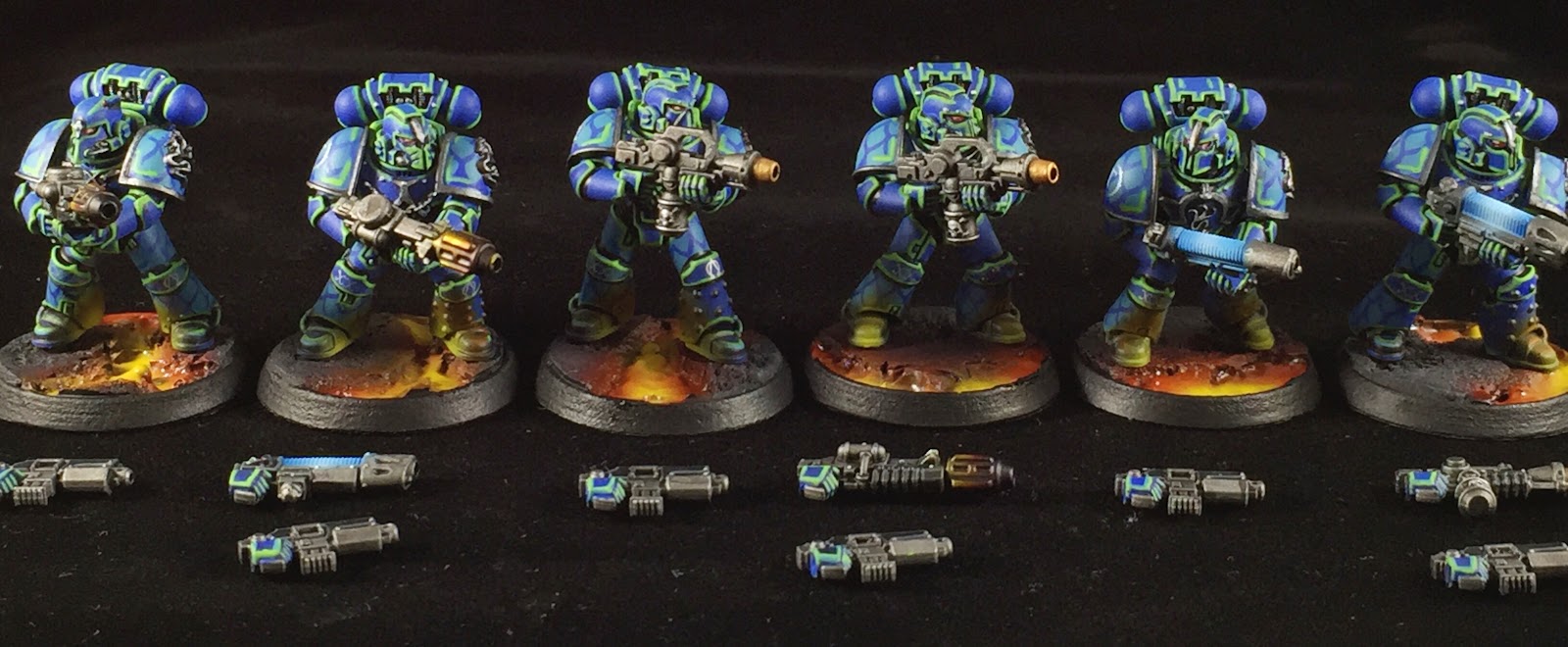 A Painted Life: On the Table: Alpha Legion Veteran Tactical Squad 1