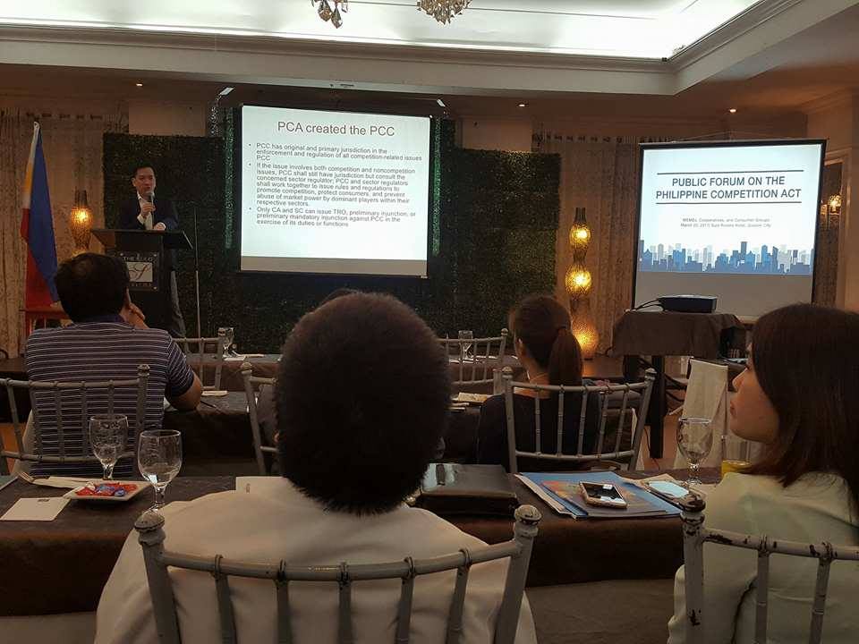 PUBLIC FORUM ON THE PHILIPPINE COMPETITION ACT
