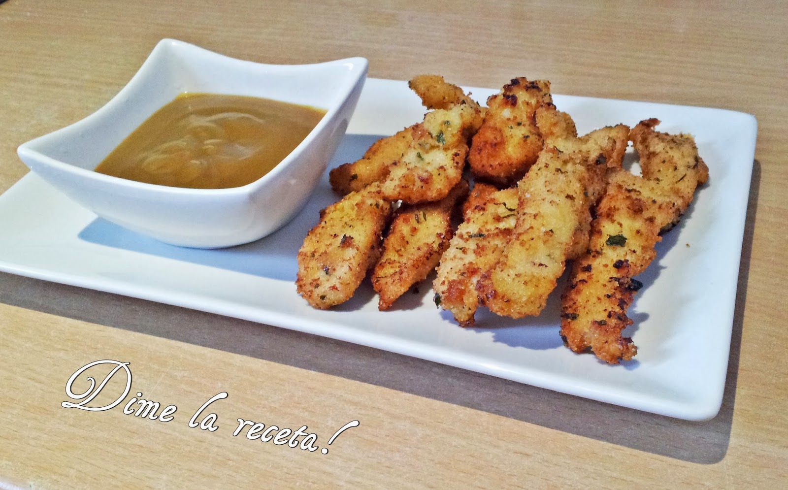 Dime la receta: Pollo empanado con salsa de miel & mostaza