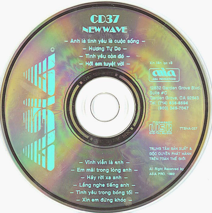 Asia CD 37 - VA - New Wave ~ Cover Nhạc Việt