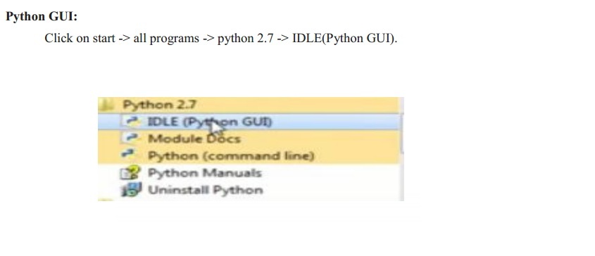 Python Programing Lab(R16) EXERCISE - 1(a)