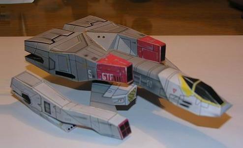 Paper Model Spacecraft Sci Fi