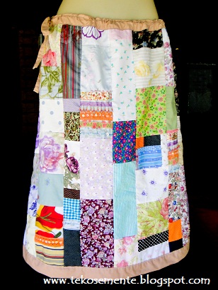 Semente: Saia de Patchwork
