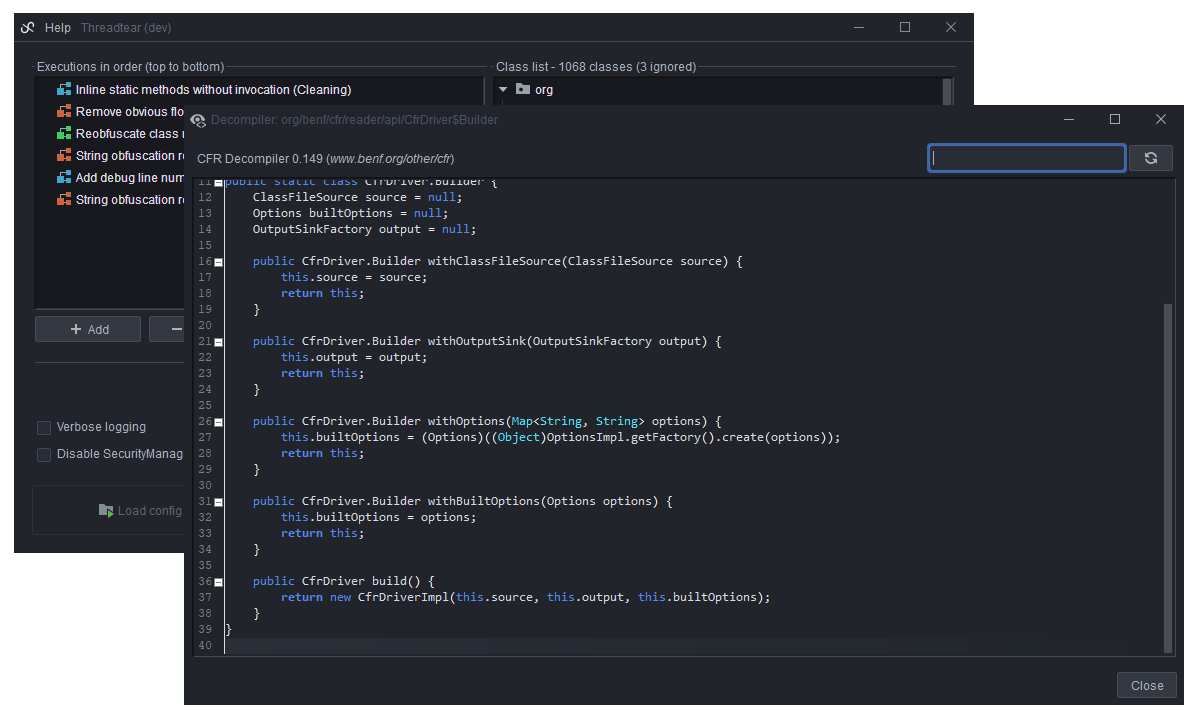 Threadtear - Multifunctional Java Deobfuscation Tool Suite