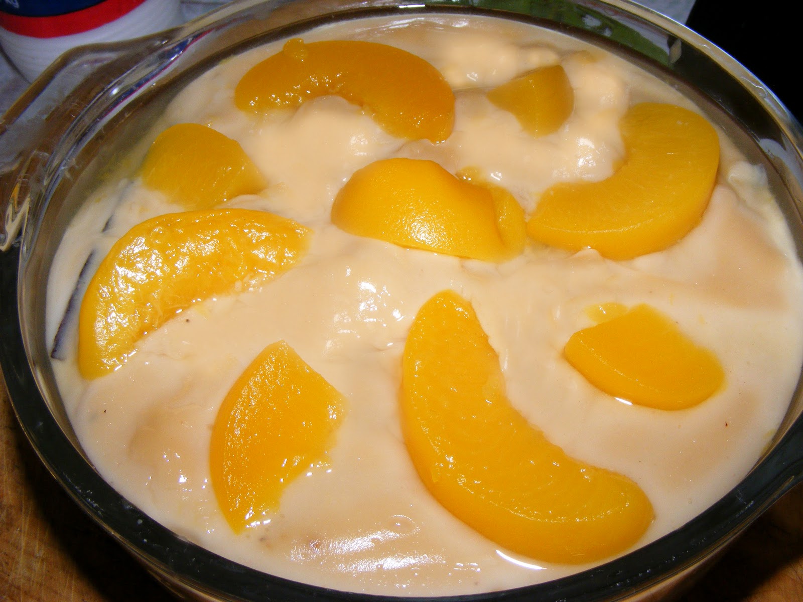 Calabacitas.com: DELICIOSA LECHECILLA CON DURAZNOS!! UN POSTRE SÚPER RICO!!