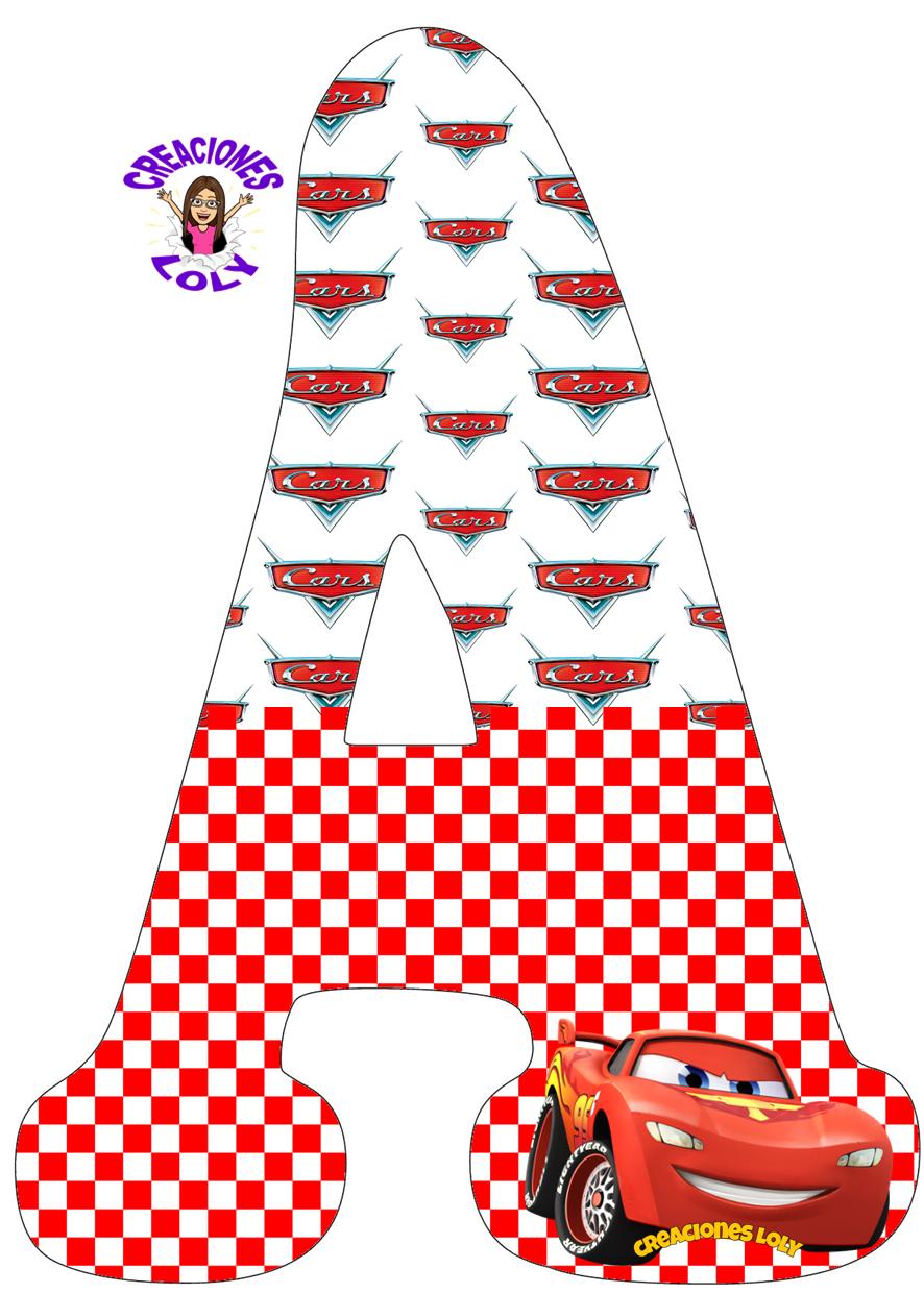Creaciones Loly: Abecedario Alfabeto Completo Español Cars