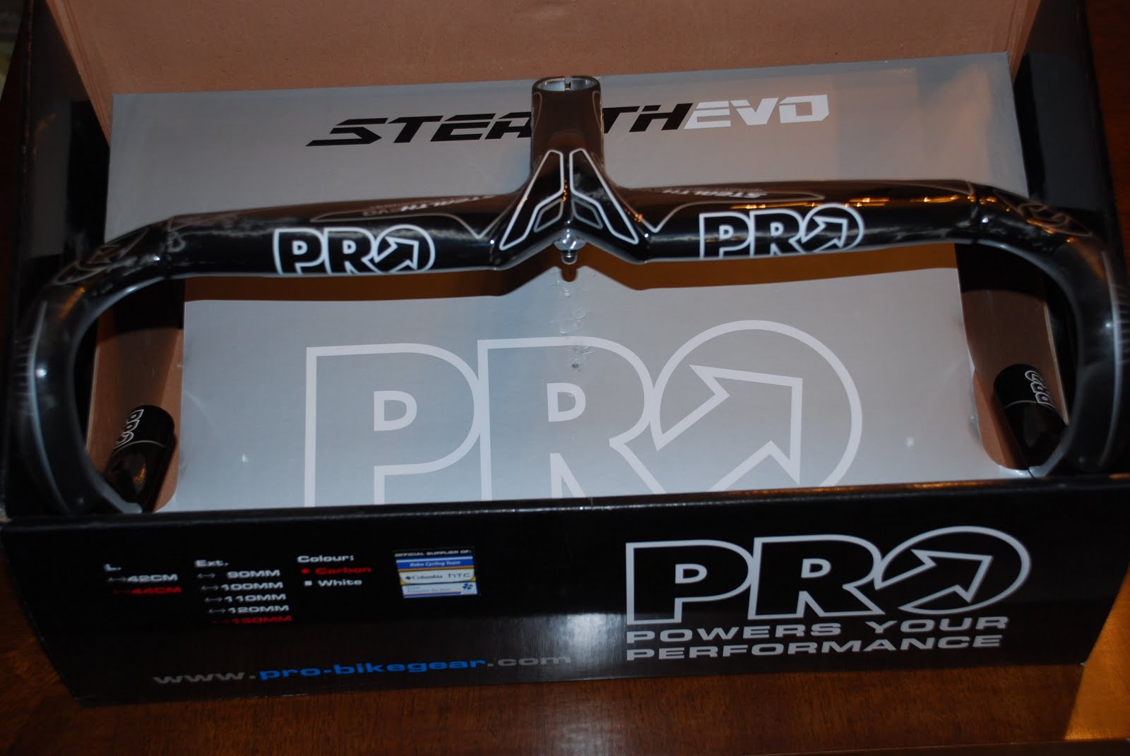 Tony's Cycling Blog: Pro Stealth Evo Carbon Handlebar review