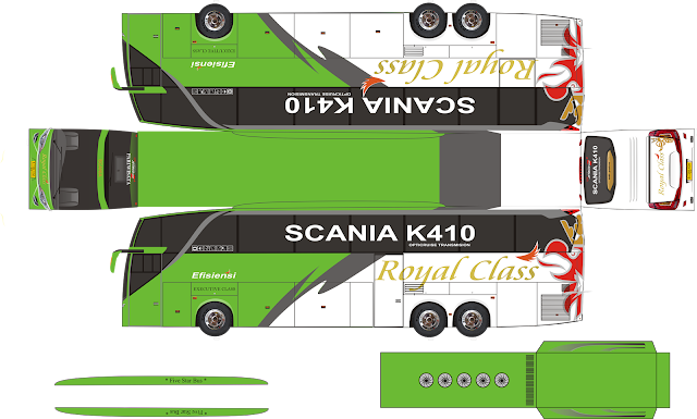 Papercraft Bus - Rumahbis