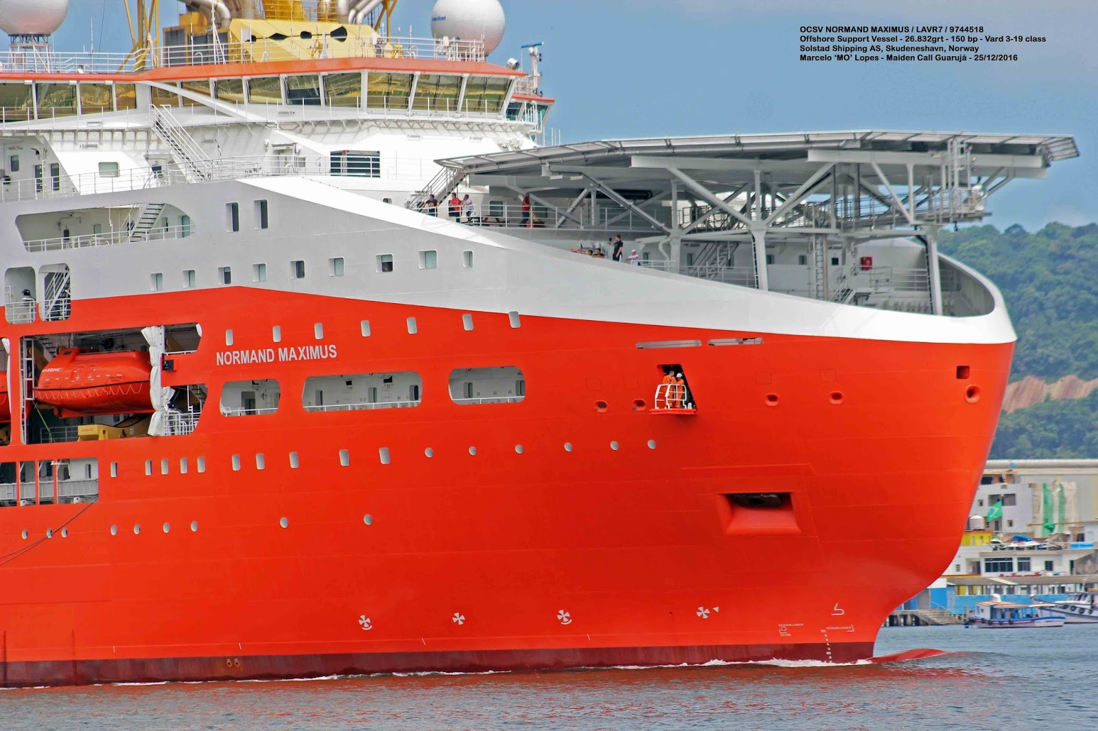 Santos Shiplovers: OCSV Normand Maximus / LAVR7 - Leaving Santos, bound ...