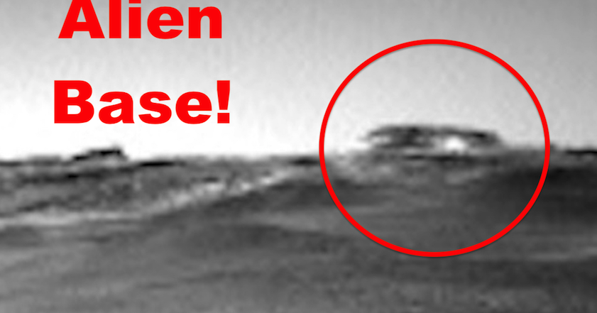 Alien Pie Pan Base On Mars Near Curiosity Rover! NASA Source! UFO ...