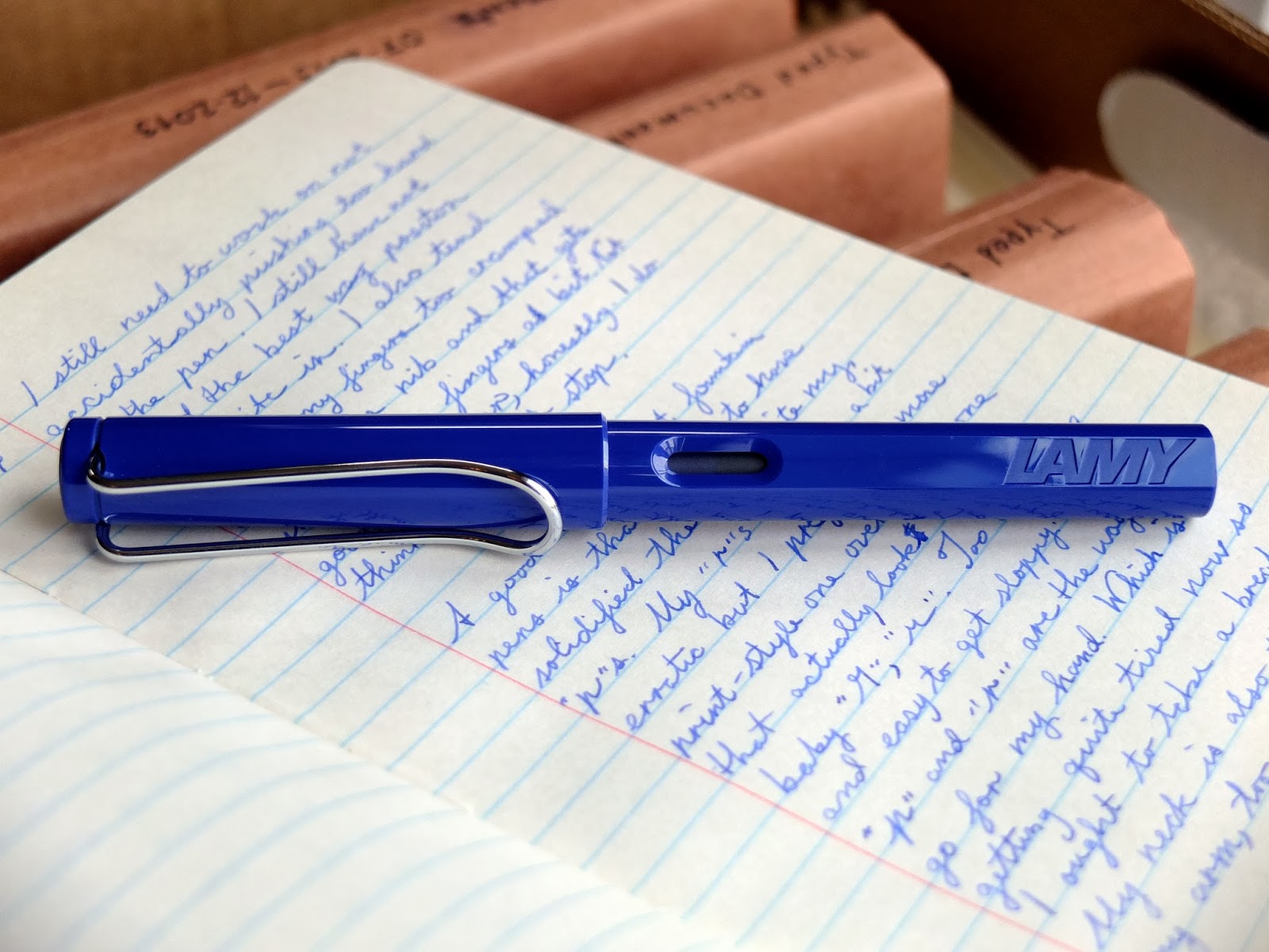 x over it: First fountain pen / Writing setup