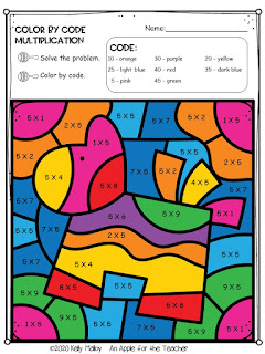 An Apple For The Teacher: Cinco de Mayo Color By Number