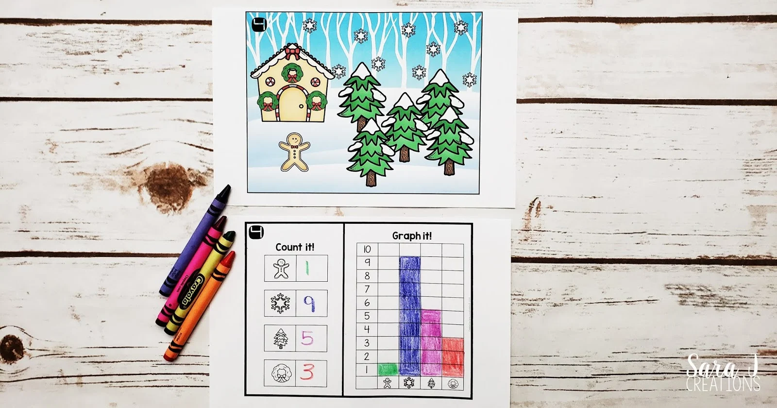 Christmas Count and Graph | Sara J Creations