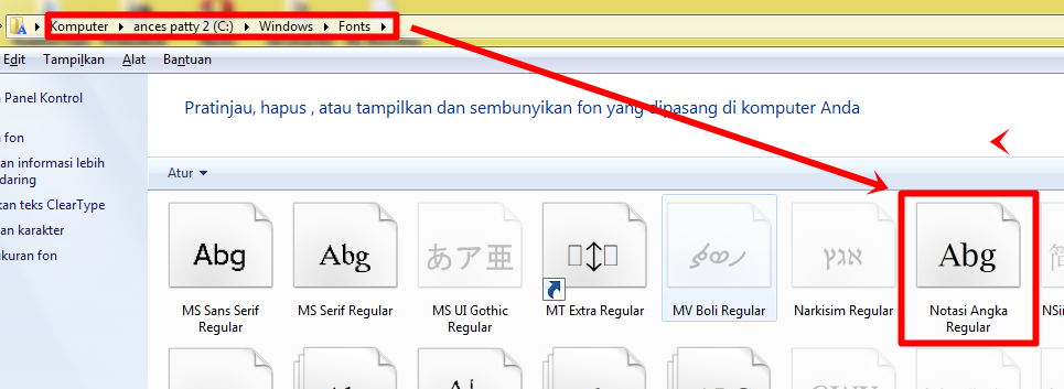 CARA MENGGUNAKAN FONT NOTASI ANGKA UNTUK MENGETIK PARTITUR LAGU LENGKAP ...