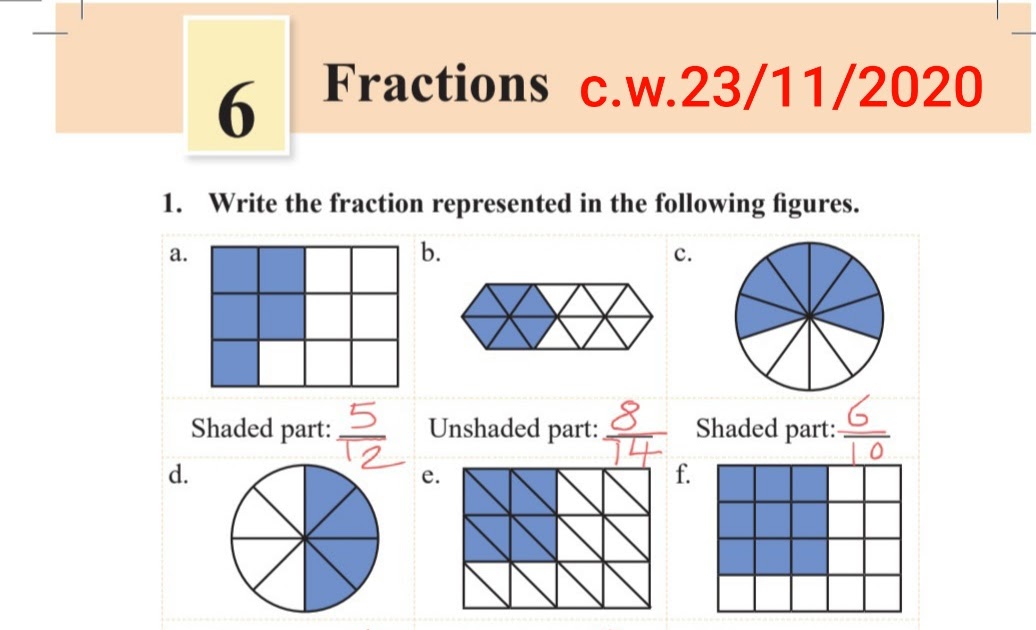 PIS BARODA STD-3: Math Ch Fractions (Mental Maths)