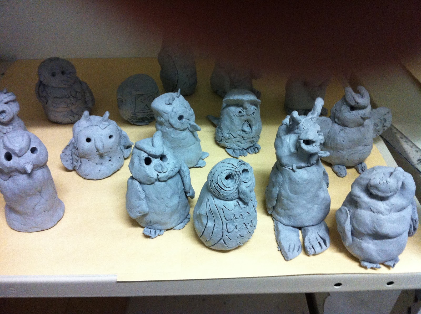 ART AT HEROD: 2nd Grade Clay Owls