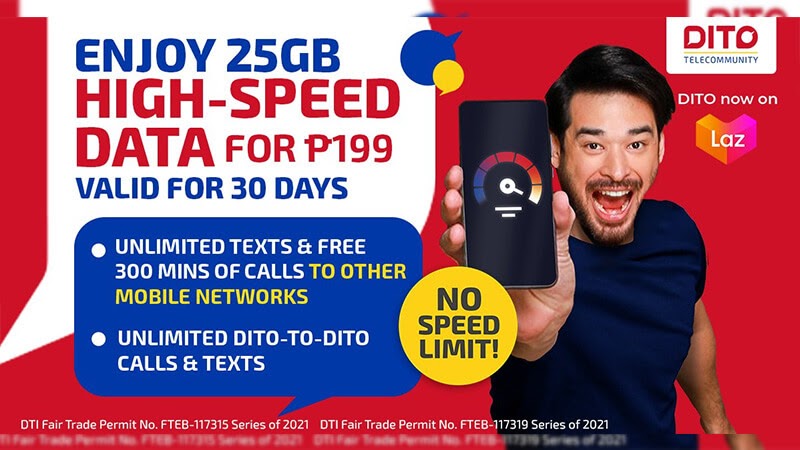 DITO 199 Promo - 25GB High-Speed Data for 30 days, for only P199 ...