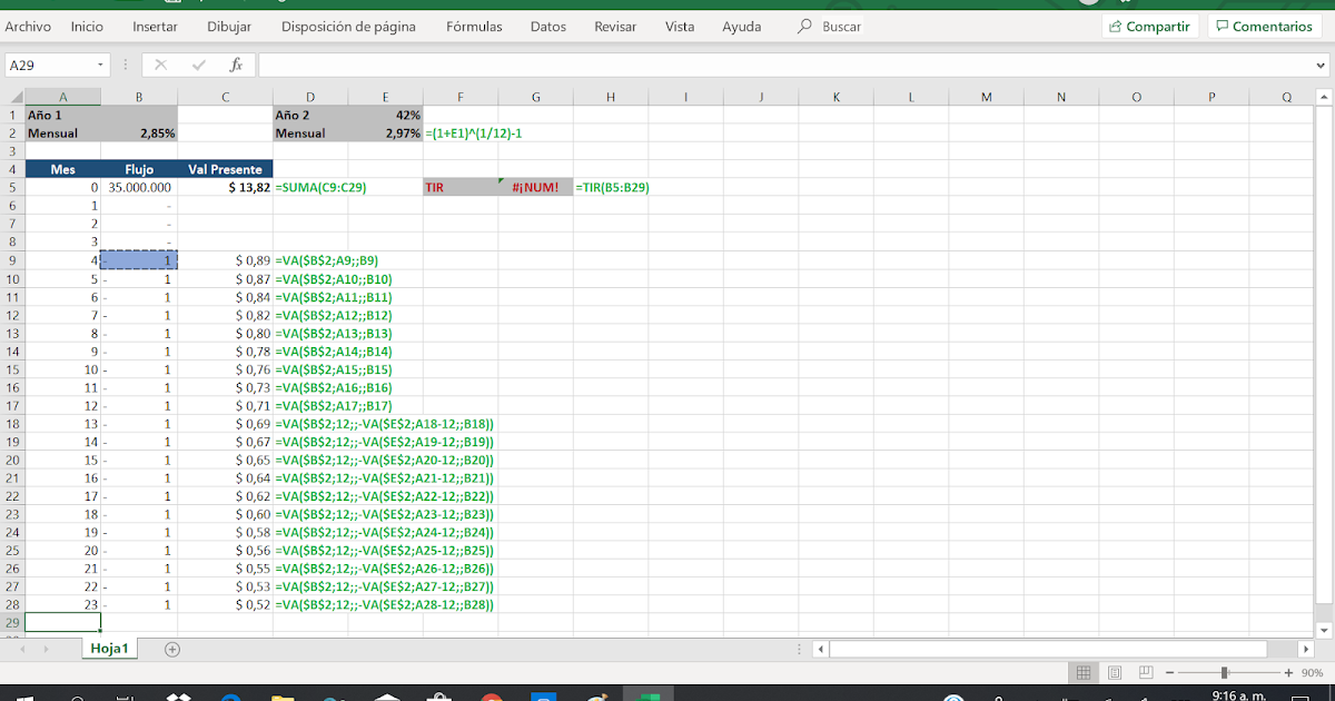 Finanzas, excel, vba, sql y algo más...: Finanzas: Refinanciación con dos Tasas de Interés ...
