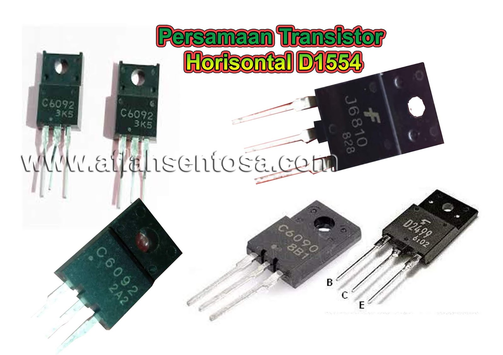 Persamaan Transistor Horisontal D1554 - Aflah Sentosa
