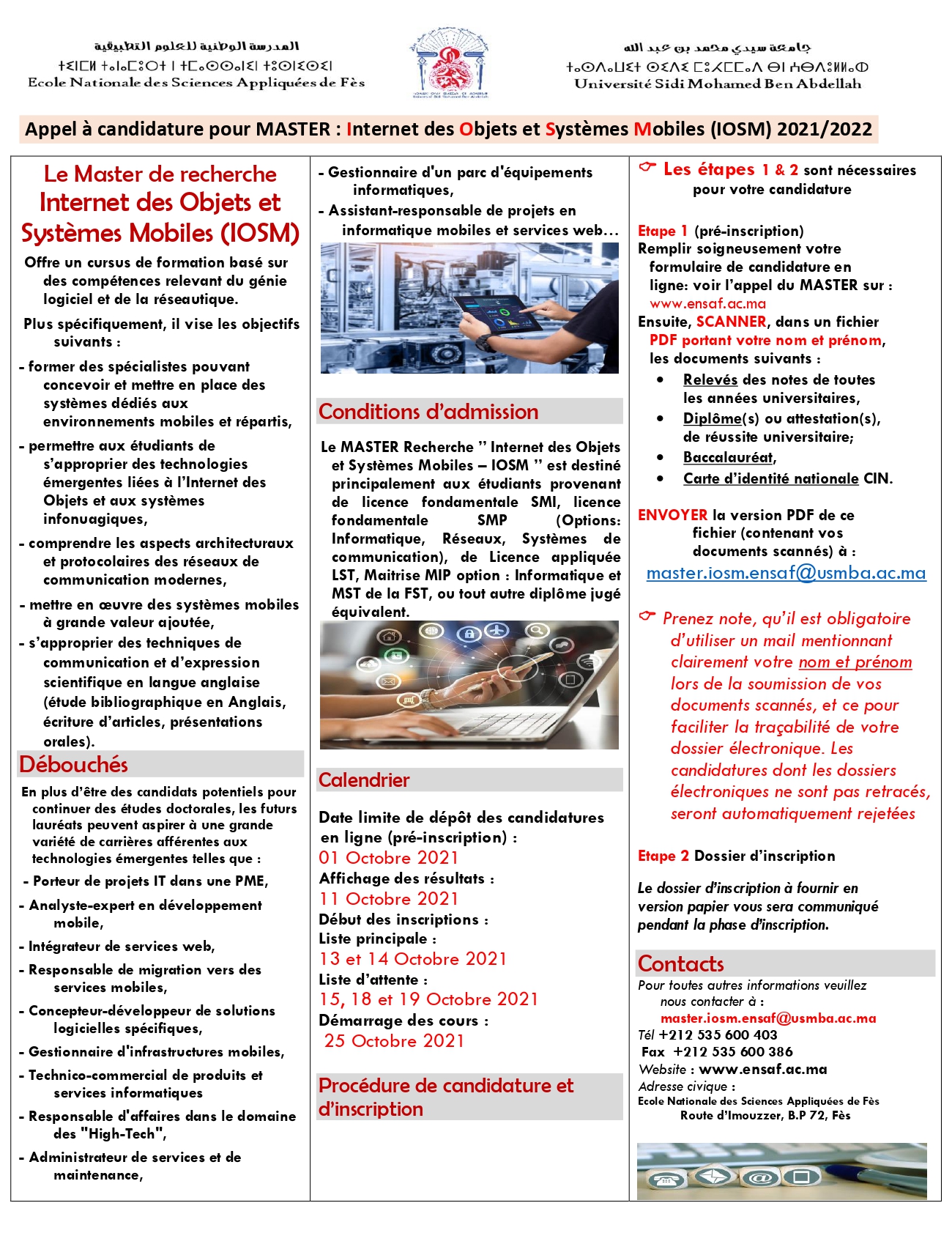 Master ENSA Fès 2021-2022