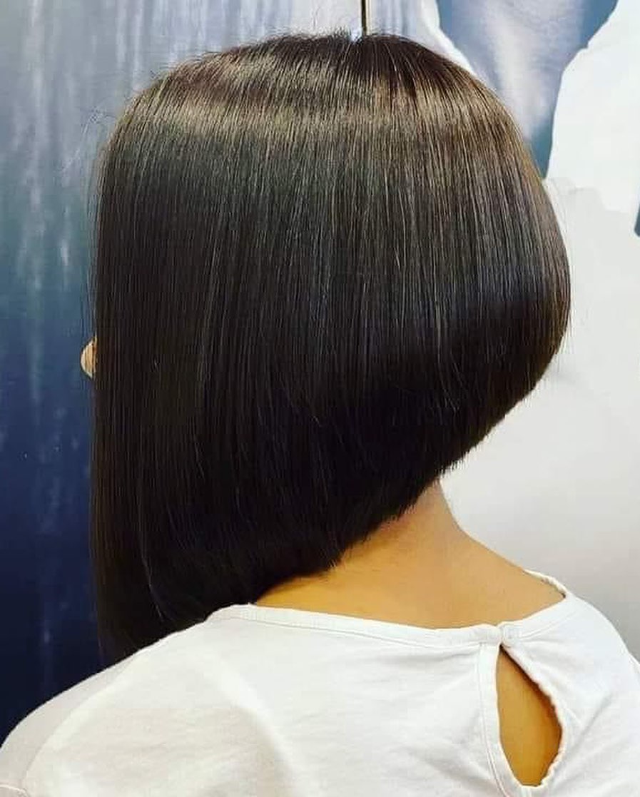 Village Barber Stories: New Trend curved bob cut hair style