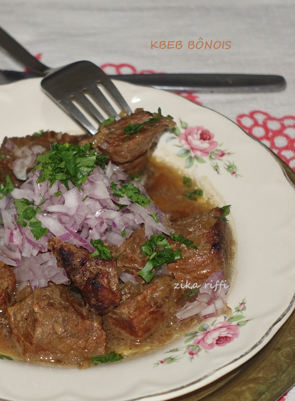 KBEB BÔNOIS-PLAT DE VIANDE A L'OIGNON