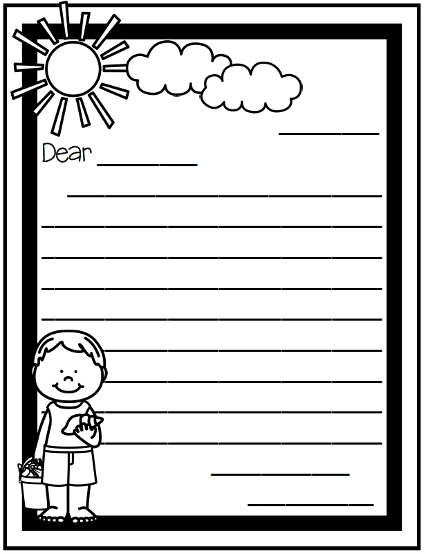Friendly Letter Template For 2Nd Grade - Birthday Letter