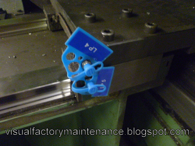 Visual Maintenance: Colour coded lubrication points