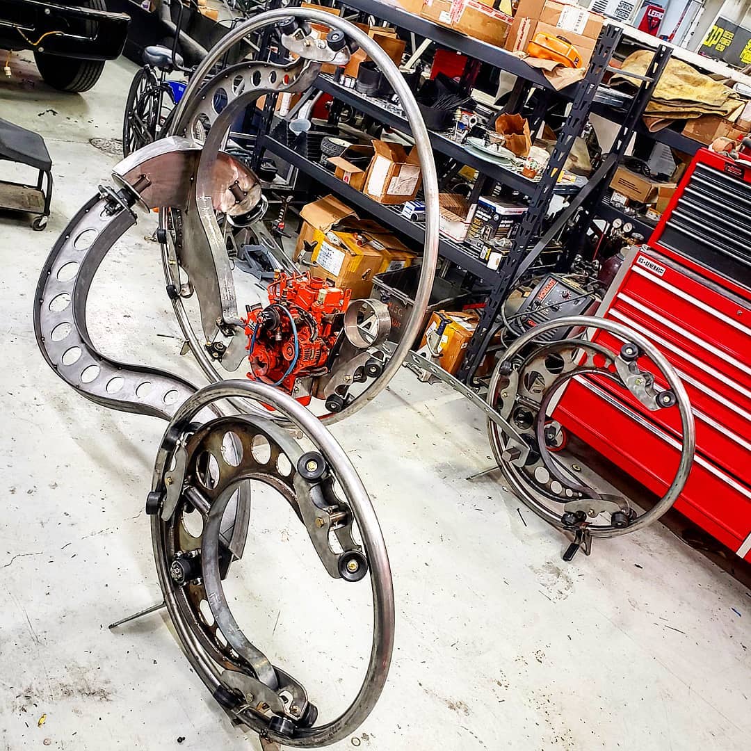 Just A Car Guy: the kraken trike; with 2 hubless wheels mounted as ...